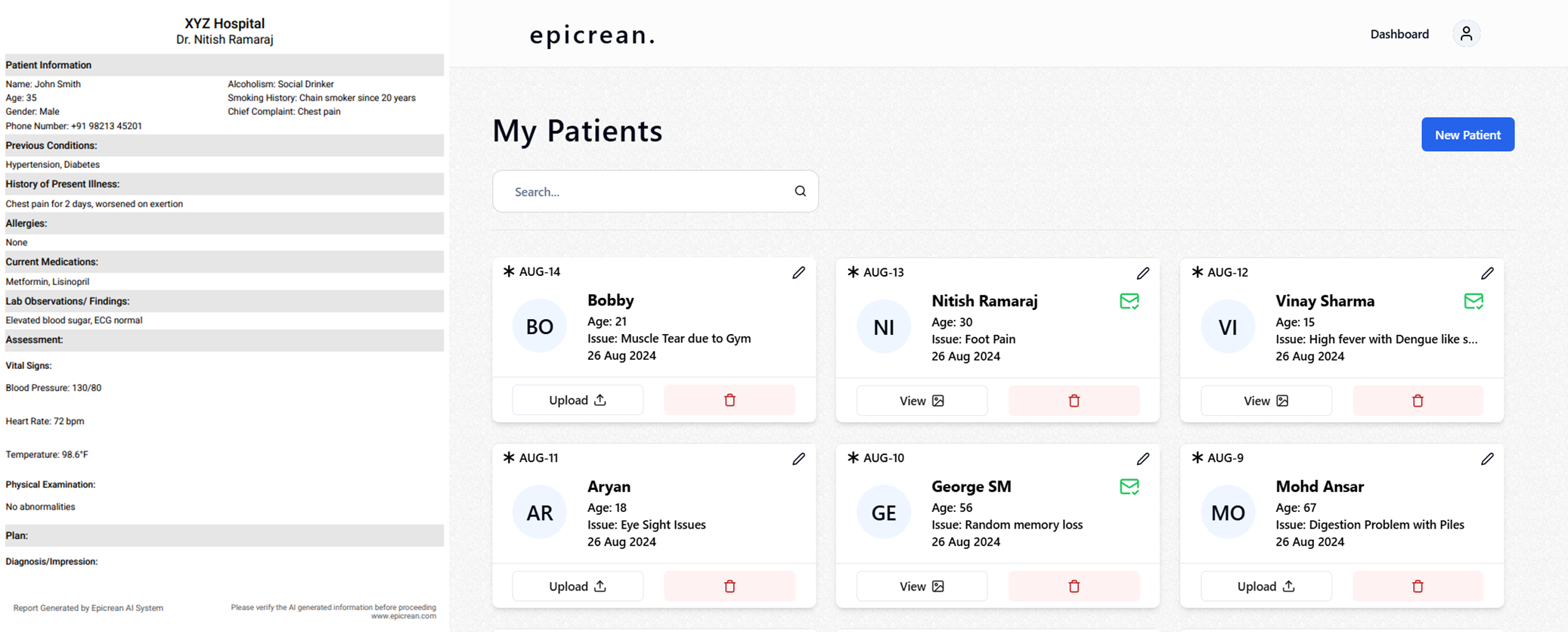 AI-Powered Patient Summary Generator | Nitish Ramaraj